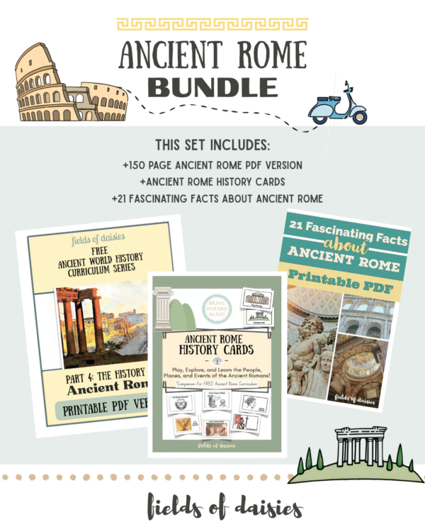Ancient Rome History - Printable BUNDLE | Fields of Daisies
